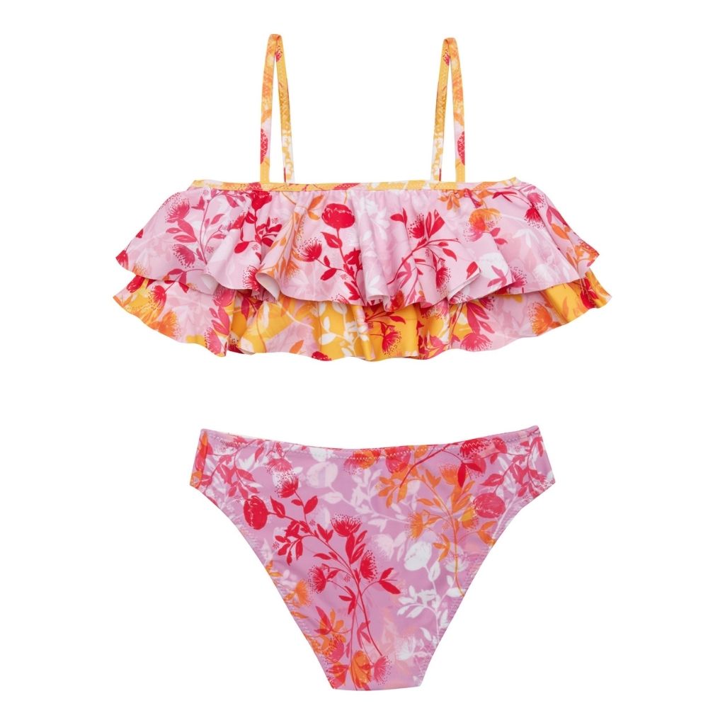 Marie Raxevsky Botanical Mix Double Ruffled Bikini | The Little ...