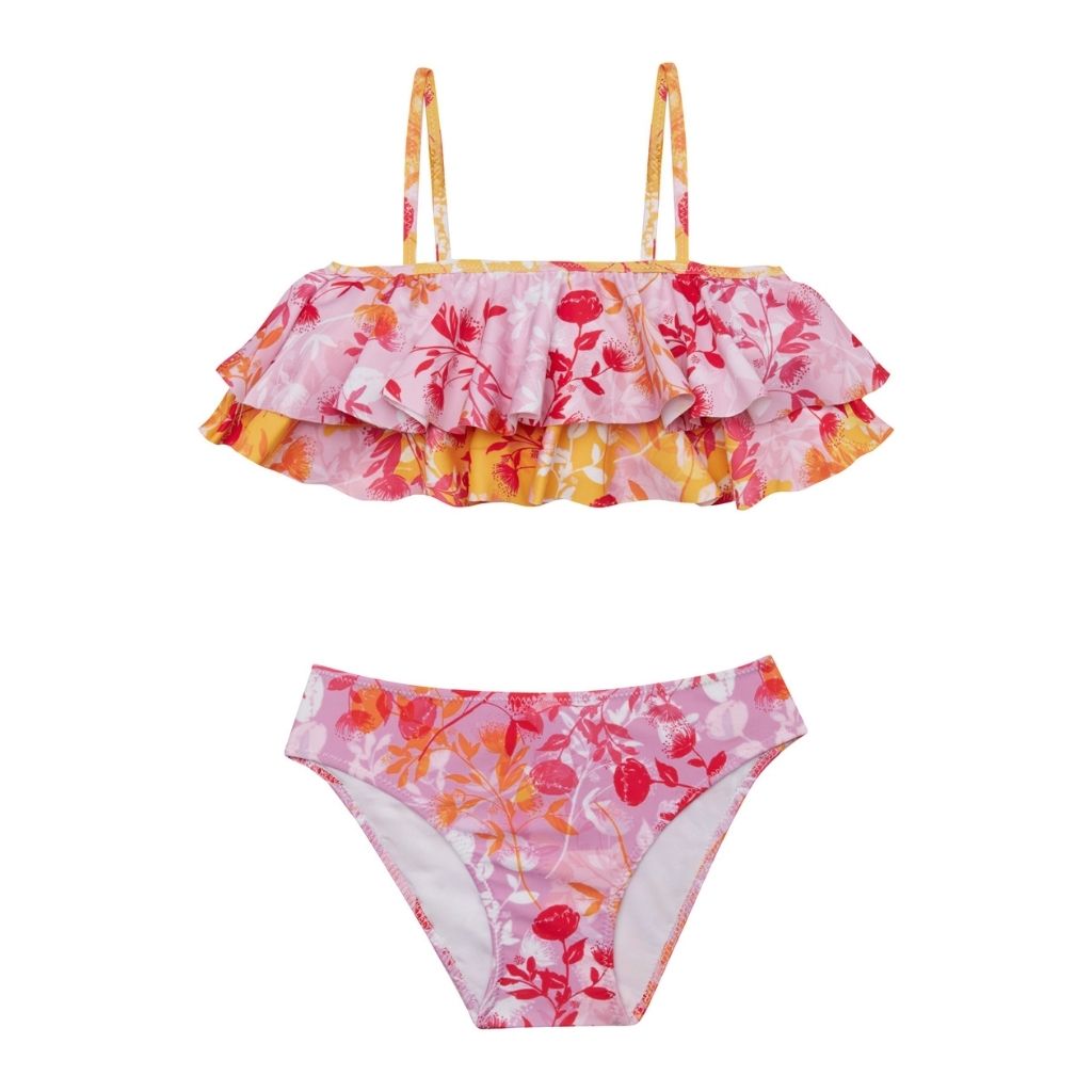 Marie Raxevsky Botanical Mix Double Ruffled Bikini | The Little ...