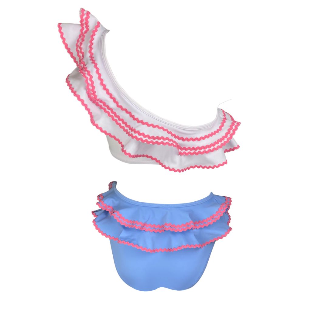 Nessi Byrd Lori One Shoulder Pastel Bikini | The Little Sunshine Store