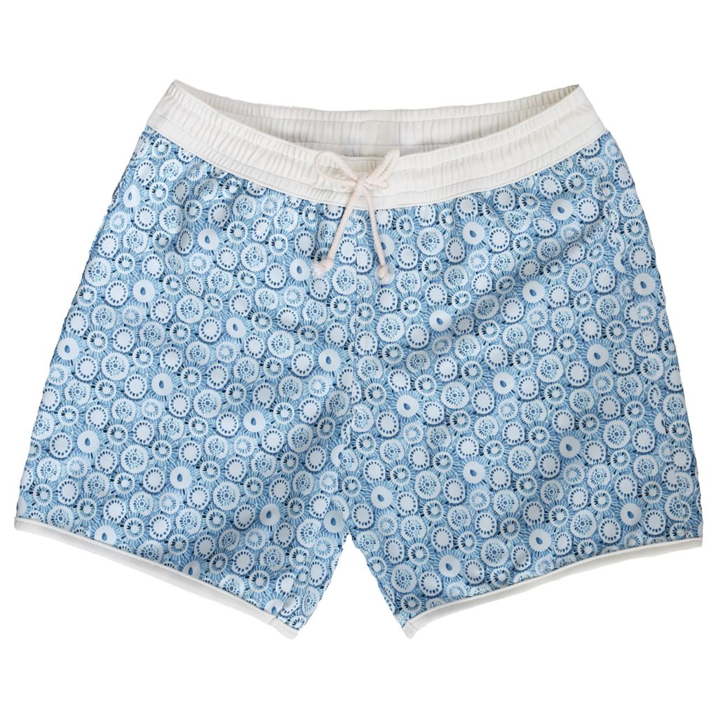 Folpetto Boys Tommaso Jellyfish Dusty Blue Swim Shorts | The Little ...
